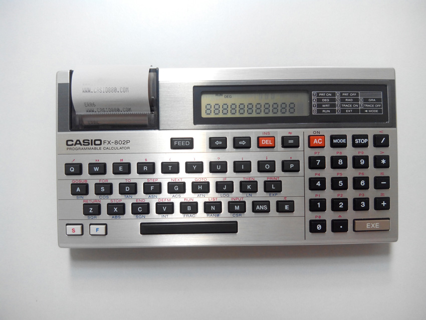 Casio calculator FX-802p with owner manual (nº65) – Casio 880