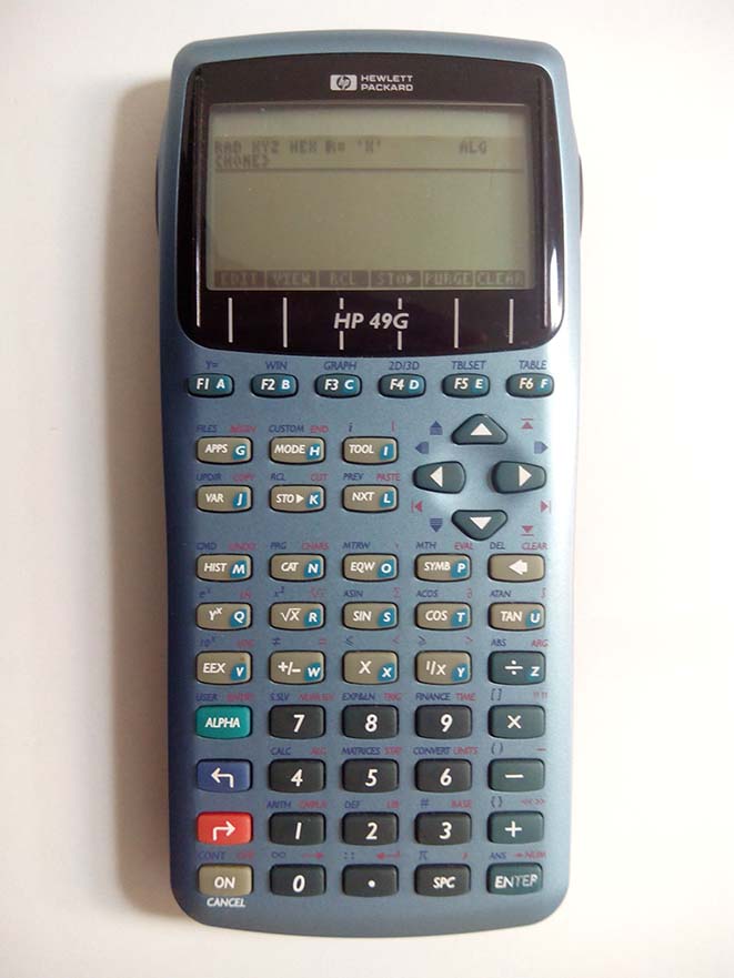 HP Calculator 49G (nº107) – Casio 880