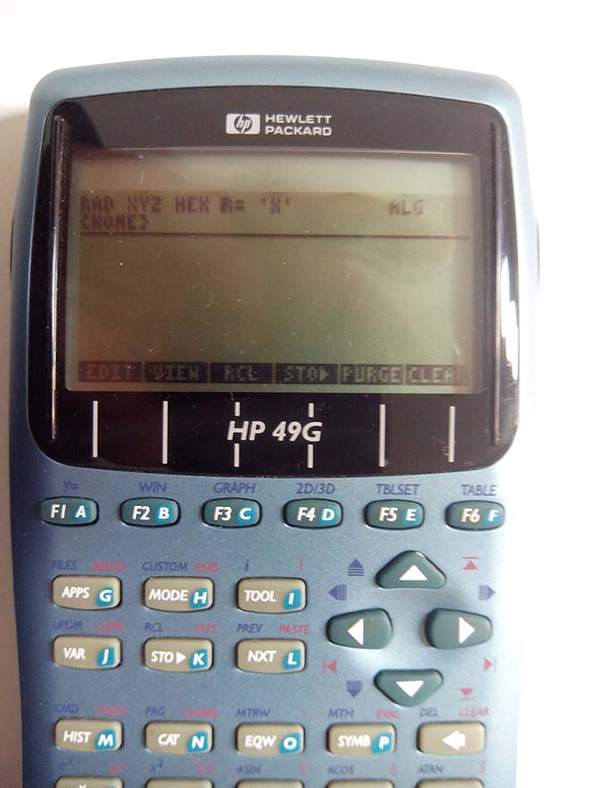 Calculadora HP 49G (nº107) – Casio 880