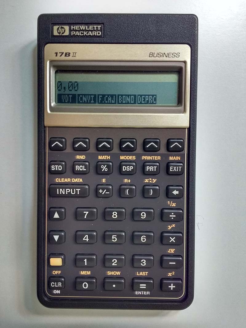 Calculator HP 17BII BUSINESS with case (nº174) – Casio 880