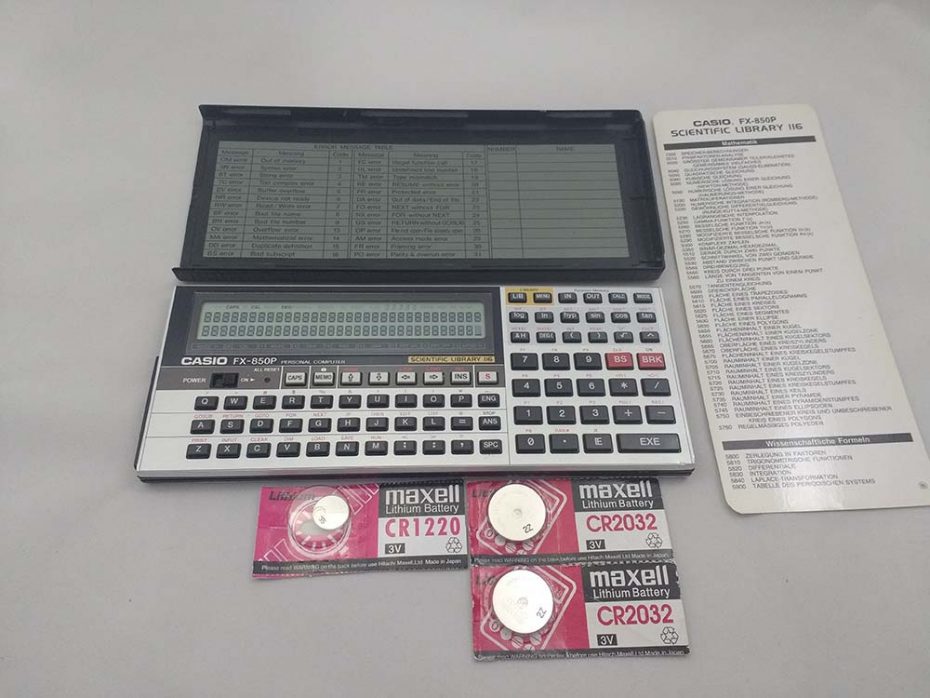 Casio calculator FX-850p (nº 270) – Casio 880