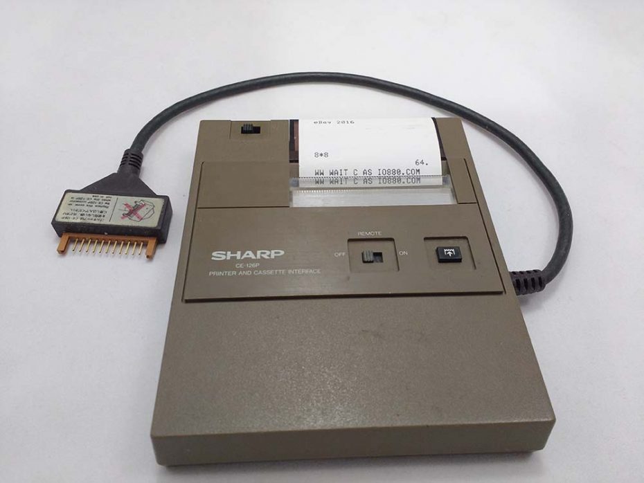 Sharp Printer CE-126P (nº278) – Casio 880