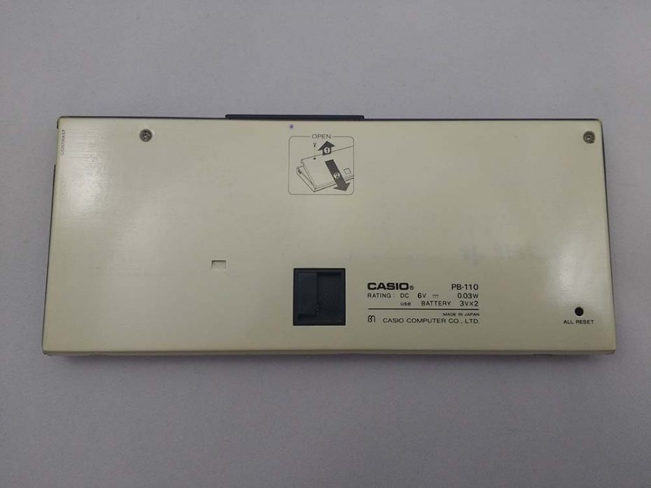 Calculadora Casio PB-110 con manuales (nº 330) – Casio 880