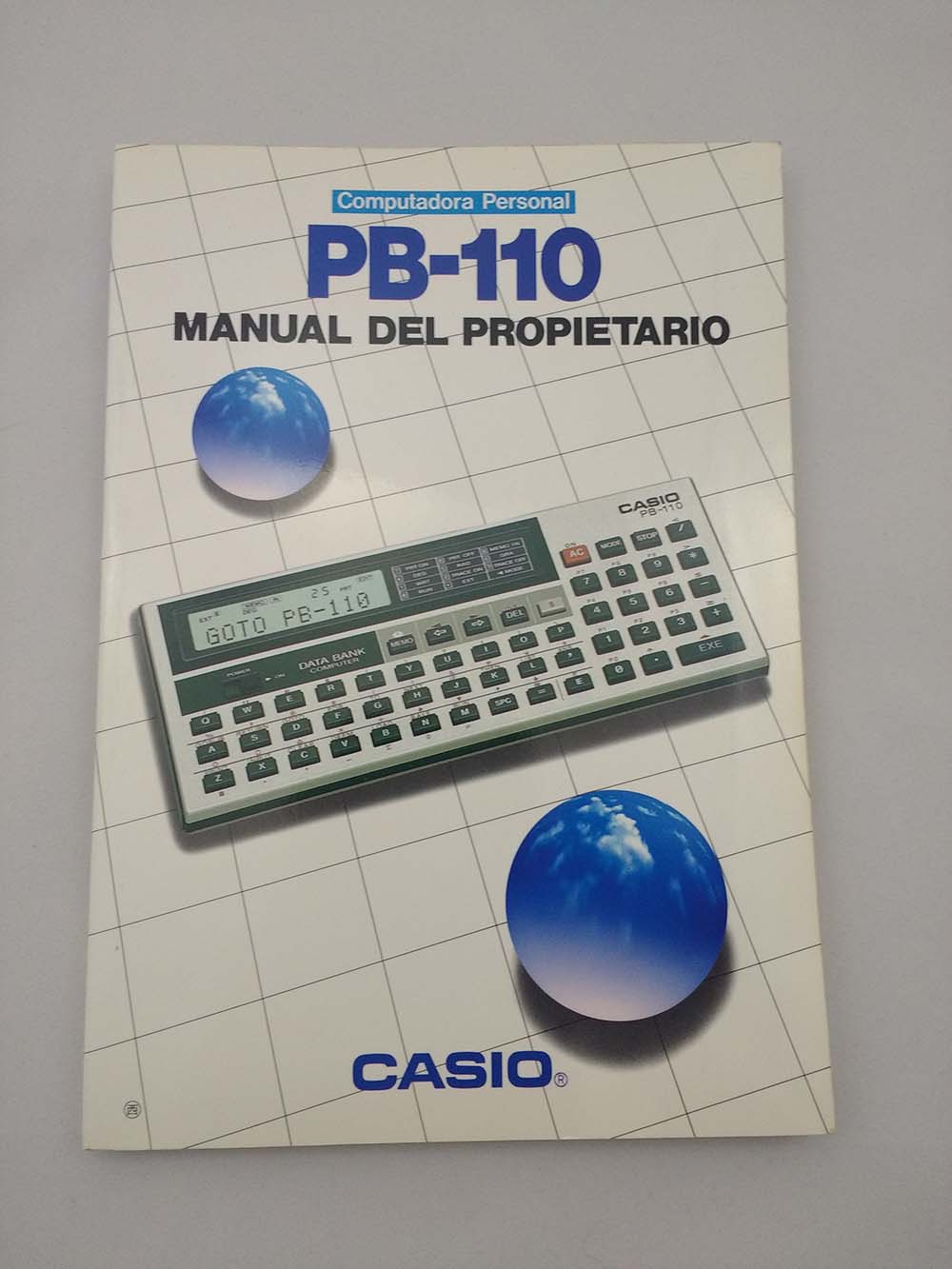 Casio calculator PB-110 with owner’s manual (# 330) – Casio 880