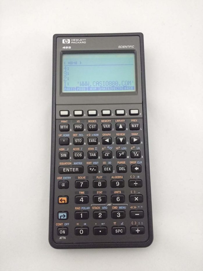 Calculadora HP 48S con funda y manuales (nº 340) – Casio 880