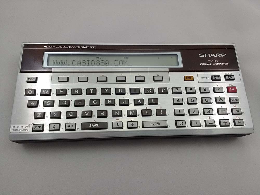 Calculadora Sharp PC-1501 (nº 350) – Casio 880