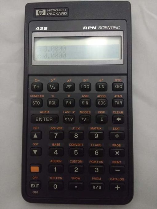 Calculator HP 32SII RPN with the manual and case # 397 – Casio 880