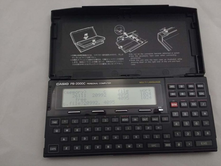 Calculadora Casio PB-2000C con Manuales # 398 – Casio 880