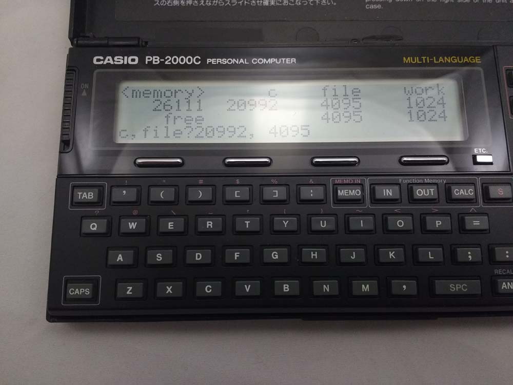 Calculadora Casio PB-2000C con Manuales # 398 – Casio 880