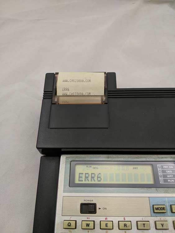 Impresora Casio FP-12 NUEVA batería reemplazada, funcionando # 488 ...