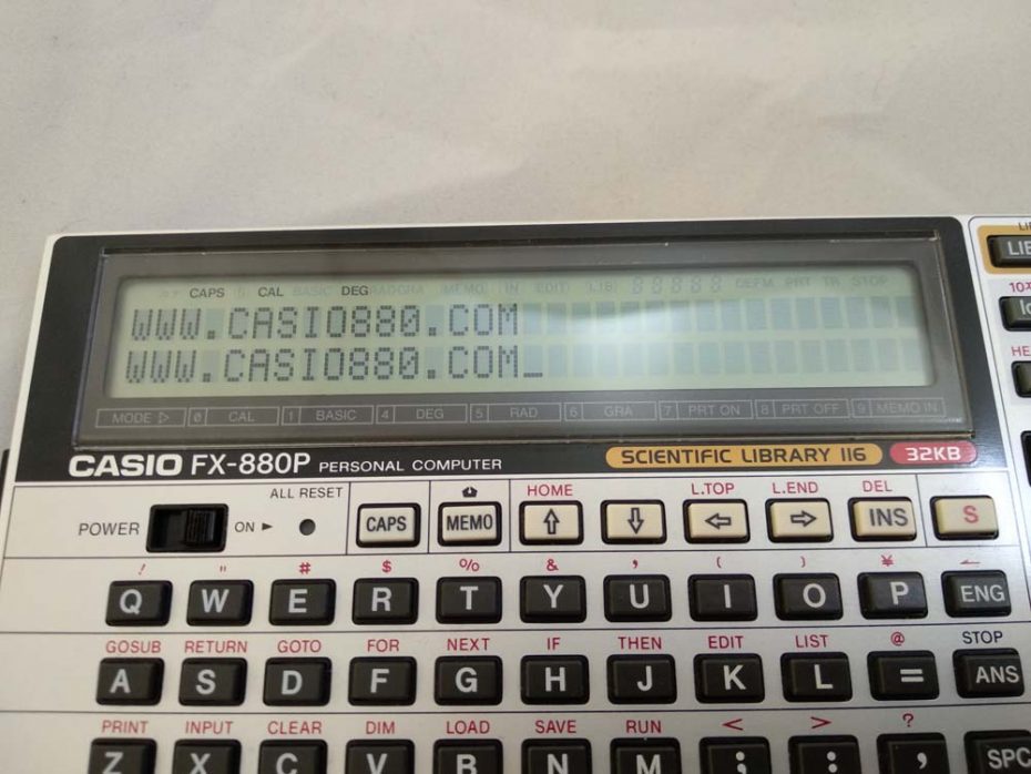 Calculadora Casio FX-880p con Manual # 538 – Casio 880