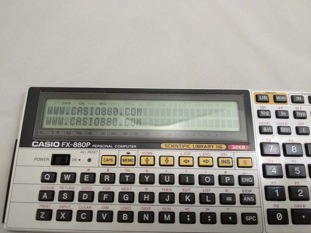 Calculadora Casio FX-880P # 539 – Casio 880