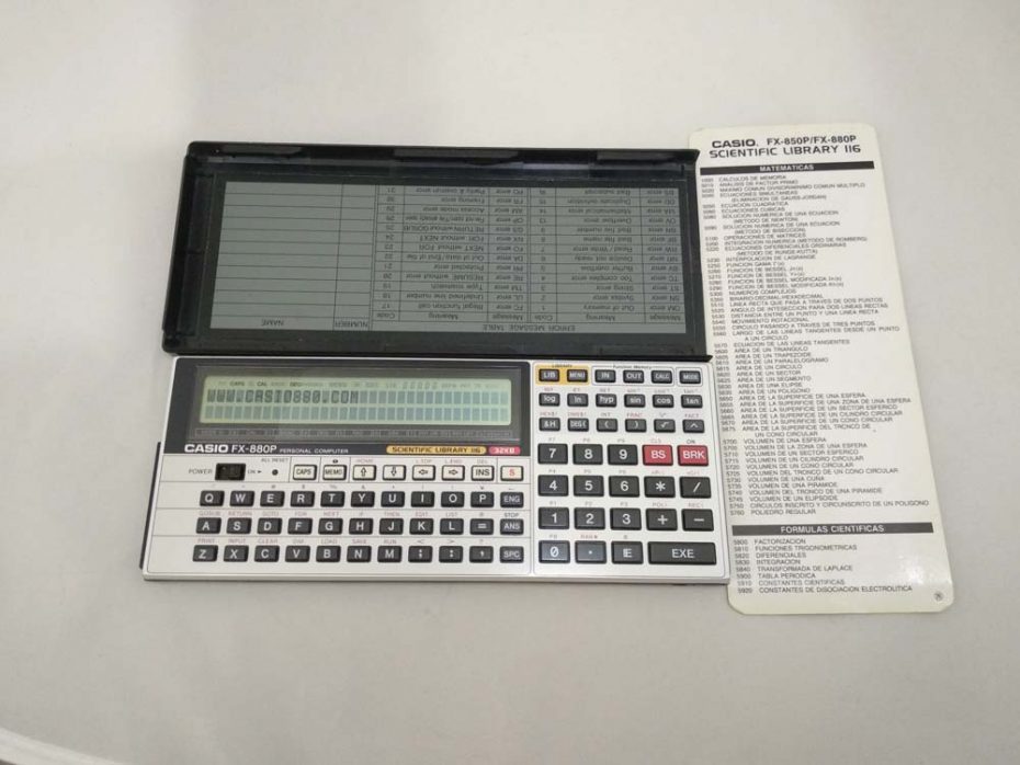 Calculadora Casio FX-880p con Manual # 581 – Casio 880