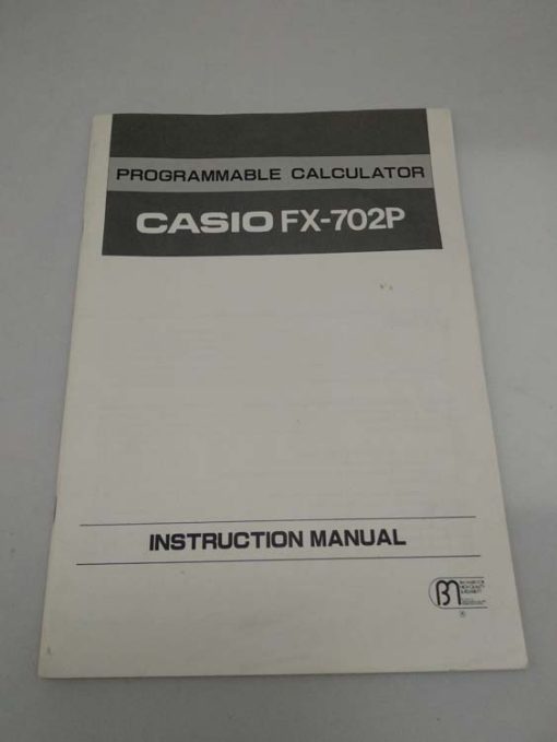 Casio calculator FX-702P with Case, Manuals and Box # 600 – Casio 880