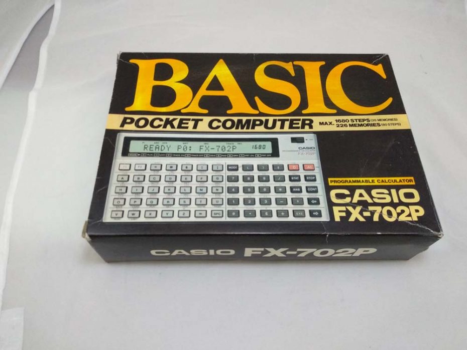 Casio calculator FX-702P with Case, Manuals and Box # 600 – Casio 880