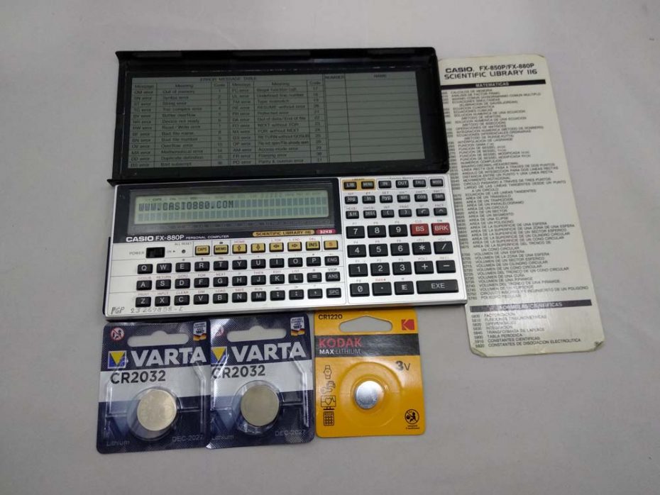 Casio calculator FX-880p # 608 – Casio 880