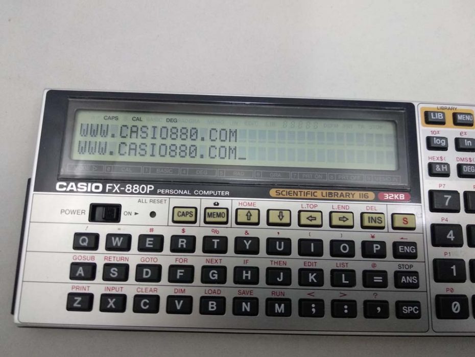 Calculadora Casio FX-880p # 614 – Casio 880