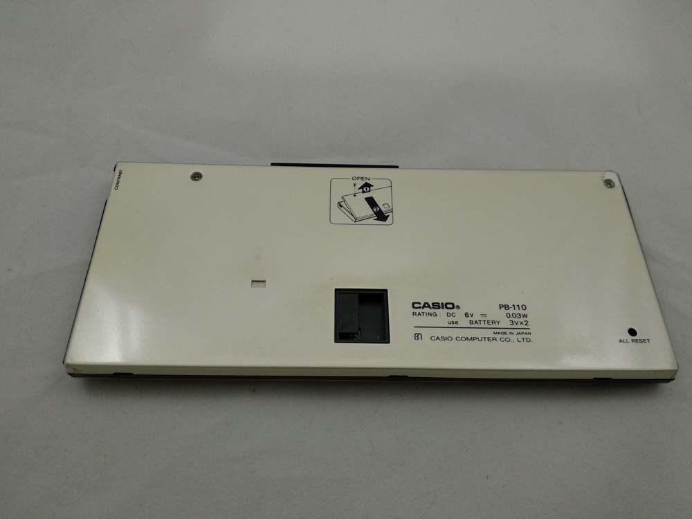 Calculadora Casio PB-110 con funda y manuales # 672 – Casio 880