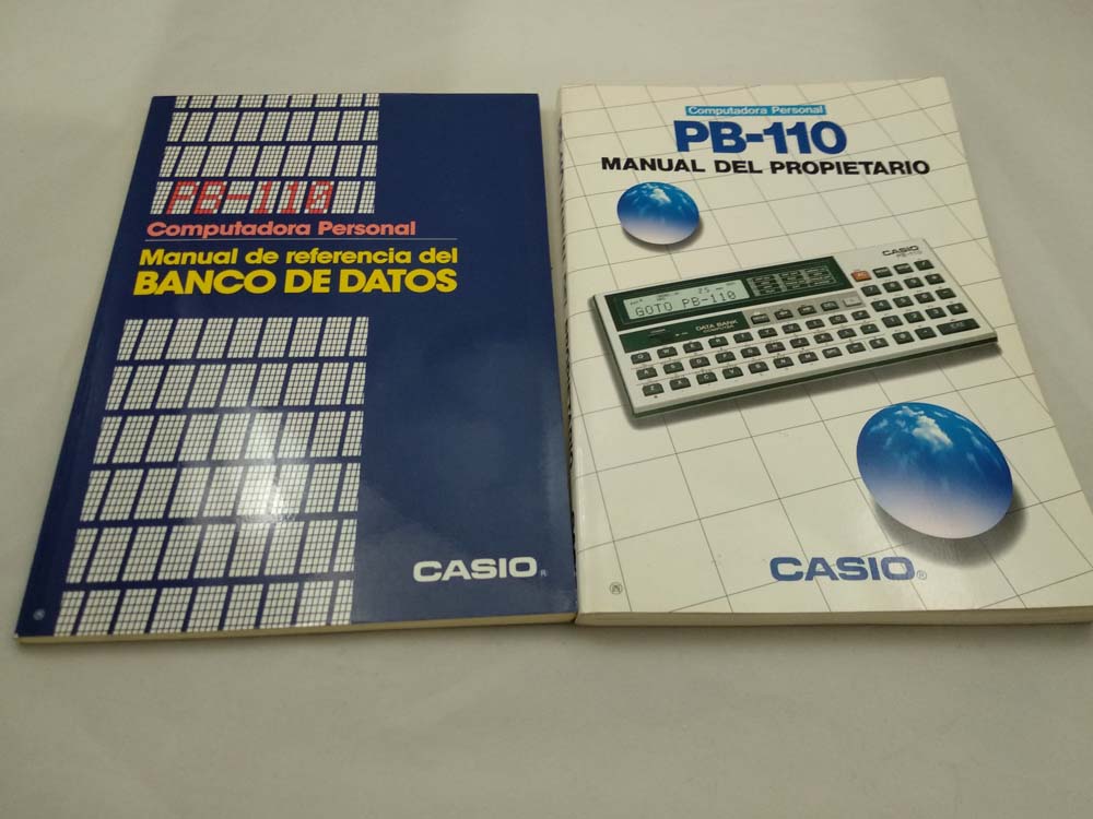 Calculadora Casio PB-110 con funda y manuales # 672 – Casio 880