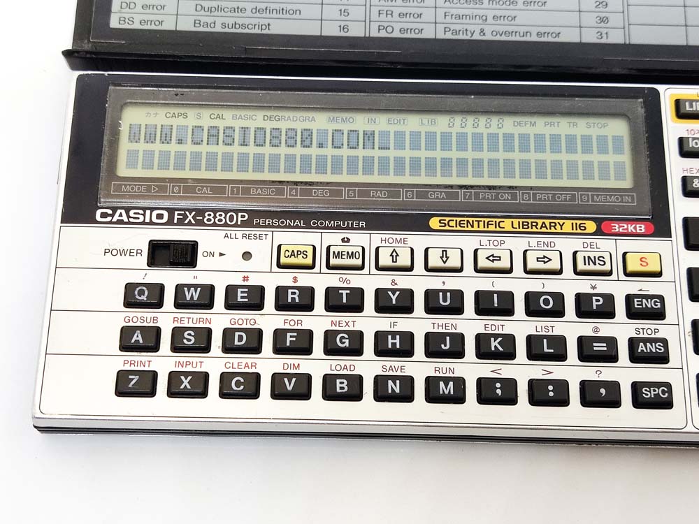 Calculadora Casio FX-880P # 771 – Casio 880