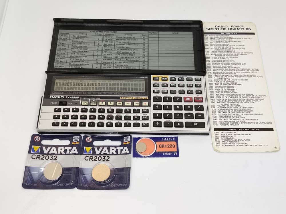 Calculadora Casio FX-850p # 789 – Casio 880