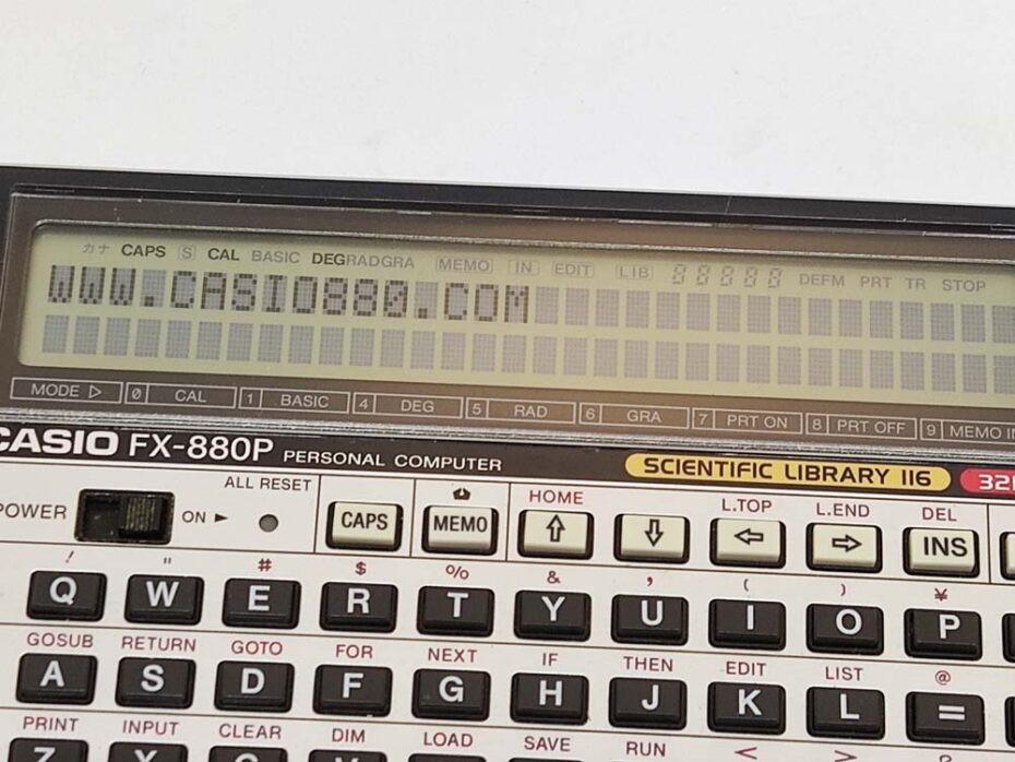 Calculadora Casio FX-880P # 793 – Casio 880