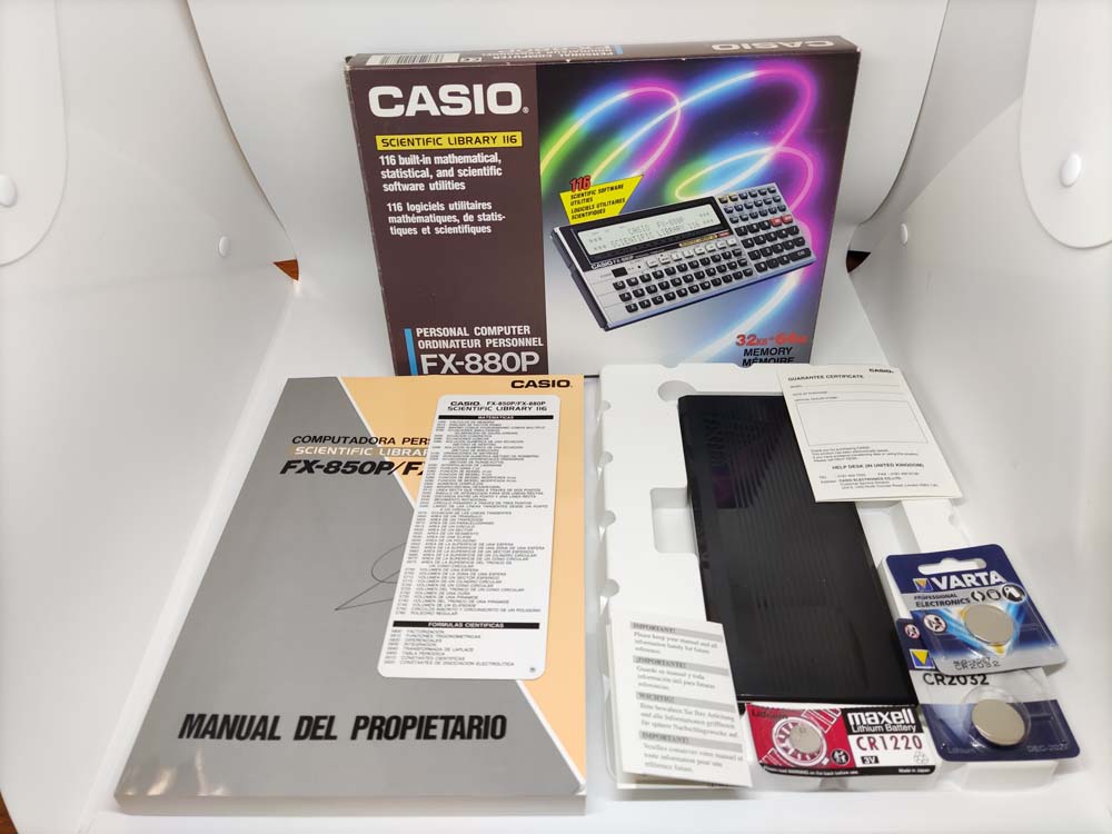 Calculadora Casio FX-880p con Manual # 798 – Casio 880