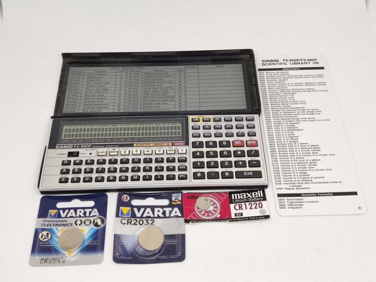 Calculadora Casio FX-880P # 838 – Casio 880